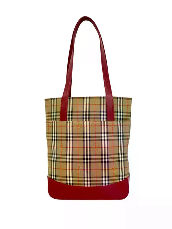 Burberry 20th Century Haymarket Check Tote Bag