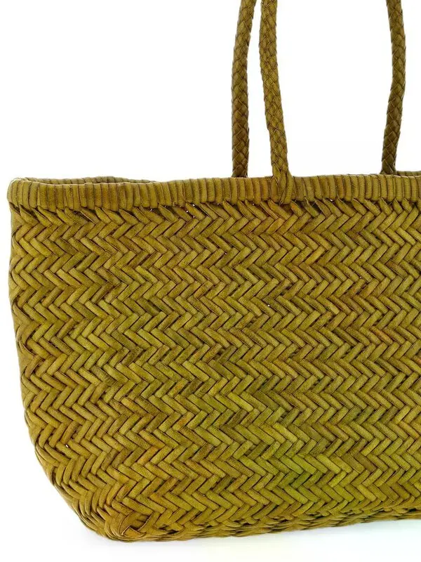 Dragon Diffusion Big Bamboo Triple Jump Woven Leather Tote Bag