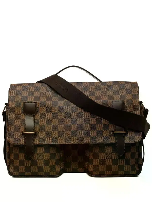 LOUIS VUITTON 2005 Damier Ebene Broadway Satchel - Brown