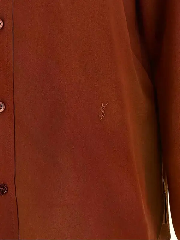 Saint Laurent Cassandre Silk Shirt