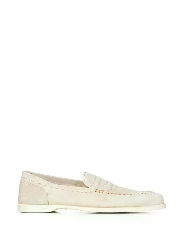 John Lobb Suede Loafers - Neutrals