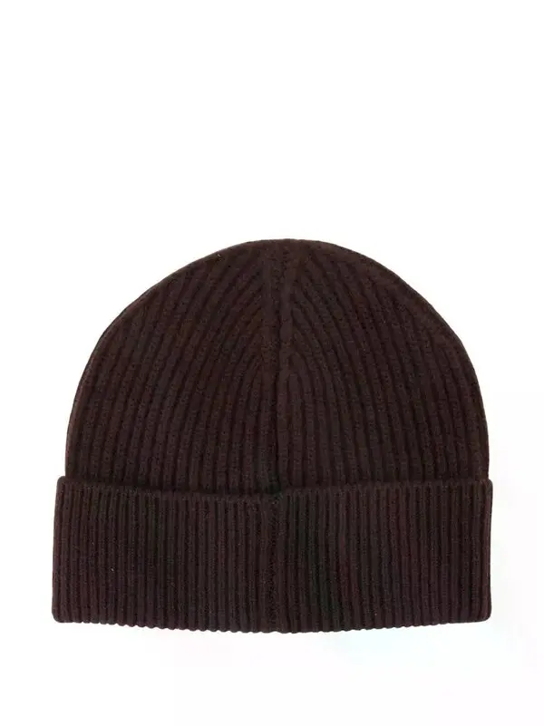 Casablanca Ribbed-knit Logo-plaque Beanie Hat