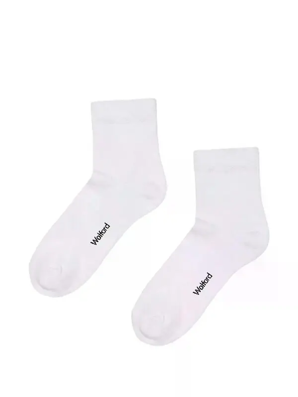 Wolford Ribbed-knit Terry-sole Socks - White