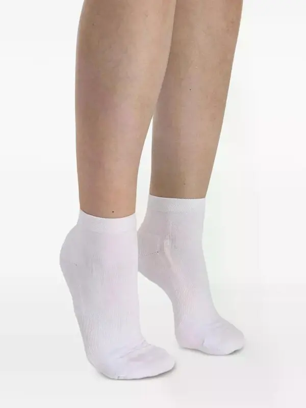 Wolford Ribbed-knit Terry-sole Socks - White