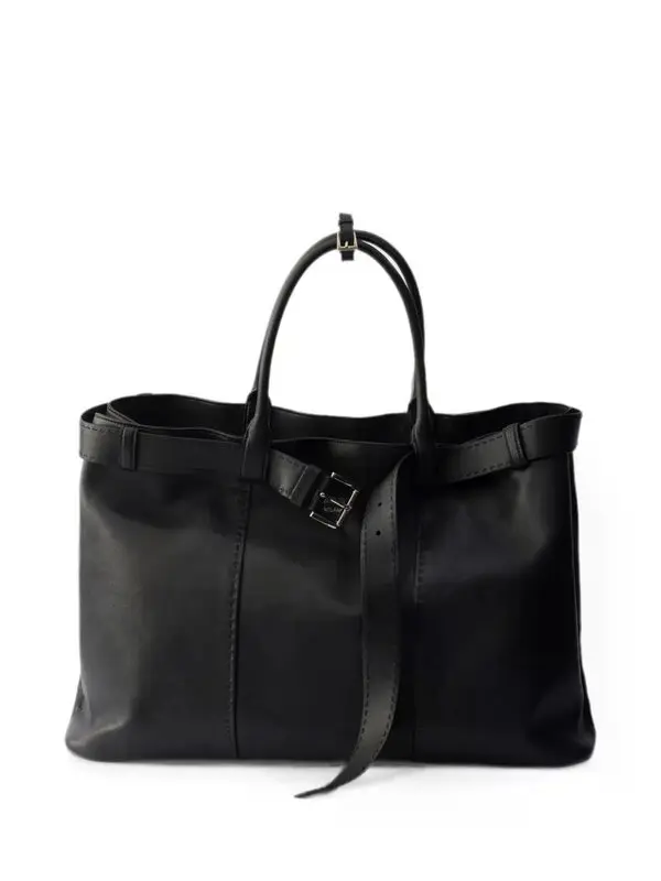 Prada Buckle Antiqued Nappa Leather Bag