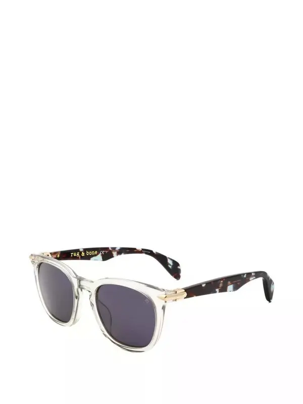 Rag & Bone Tortoiseshell-effect Square-frame Sunglasses - Neutrals