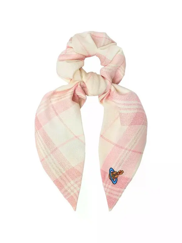 VIVIENNE WESTWOOD Large Check-pattern Orb-patch Scrunchie