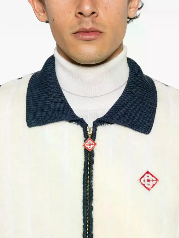 Casablanca Logo-patch Zip-up Jacket