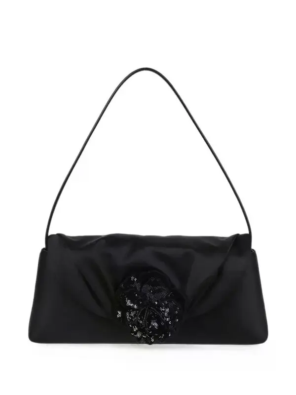ROTATE BY BIRGER CHRISTENSEN Sequin-embellished Floral-appliqué Clutch Bag