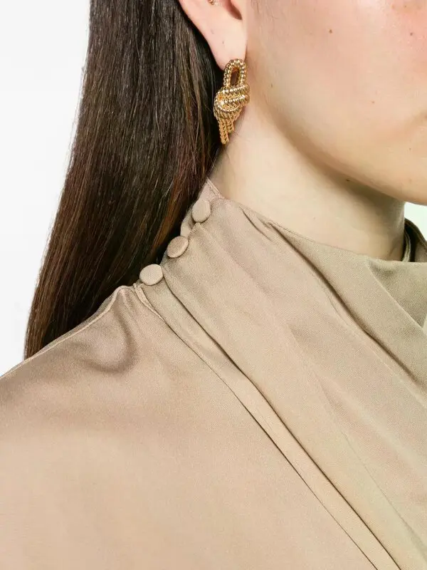 RAME Draped Button-fastening Shirt