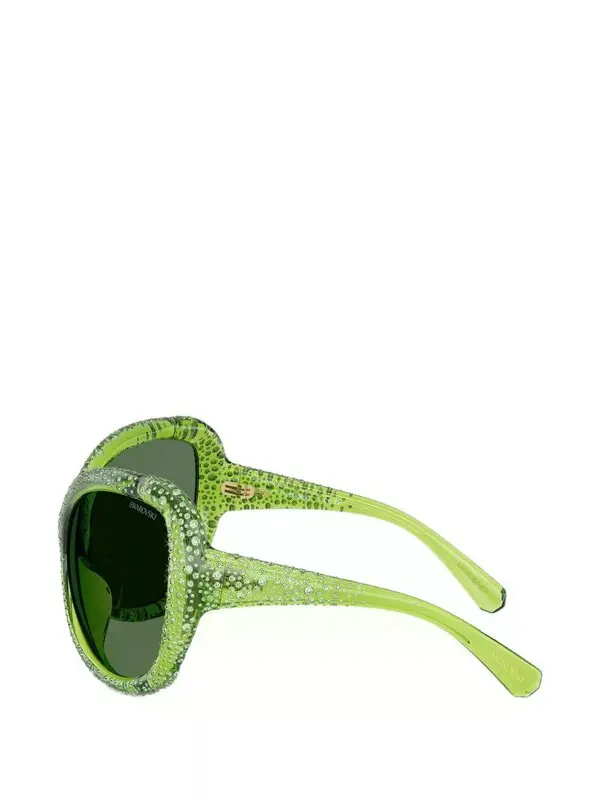 SWAROVSKI Crystal-embellished Oversized-frame Sunglasses