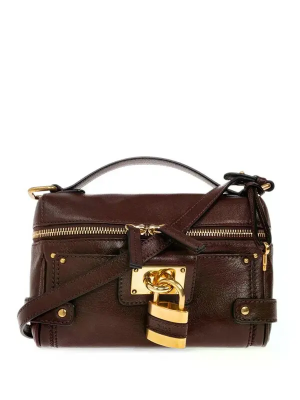 Chloé Paddington Leather Vanity Bag - Brown