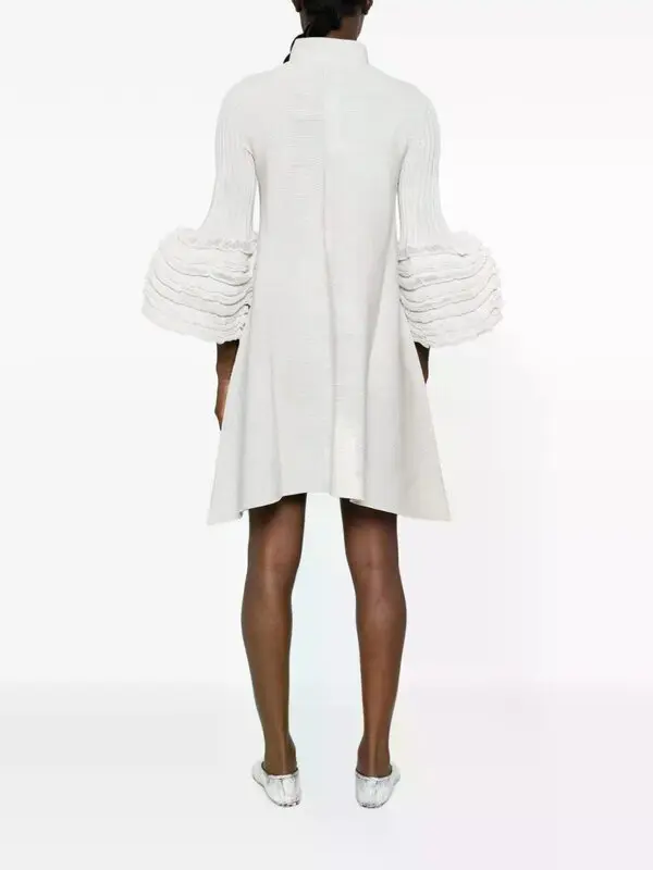 CFCL Ruffled Bell-sleeve Mini Dress