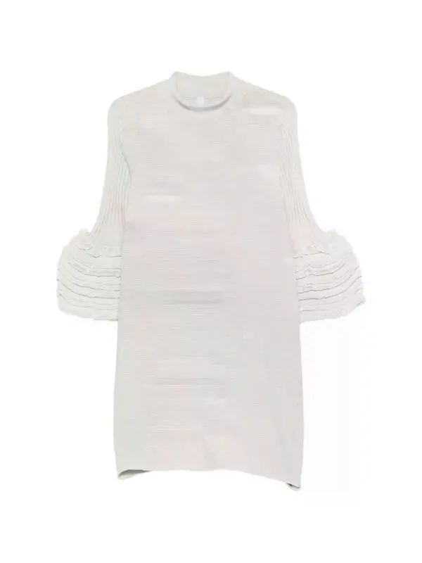 CFCL Ruffled Bell-sleeve Mini Dress