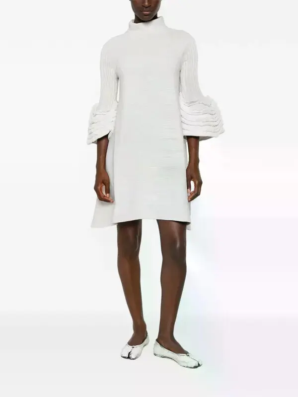 CFCL Ruffled Bell-sleeve Mini Dress