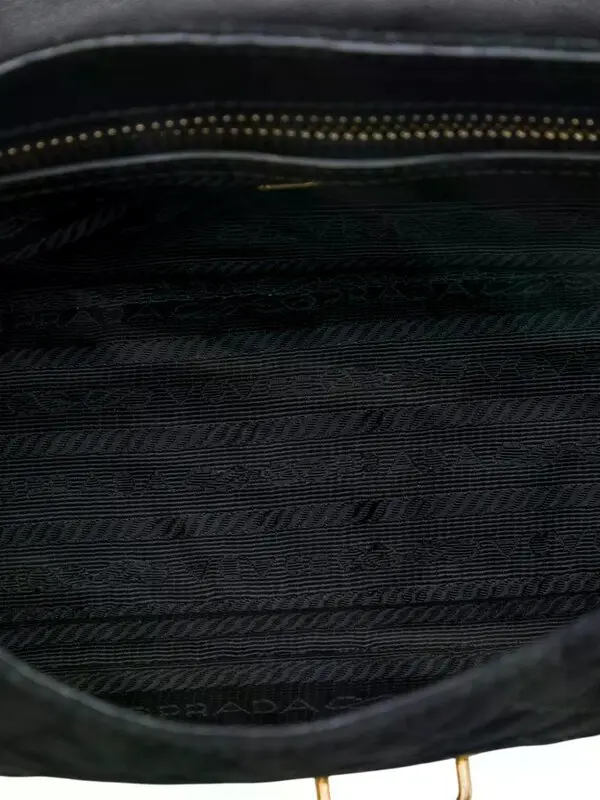 Prada 2010-2026 Impuntu Tessuto Chain Flap Shoulder Bag