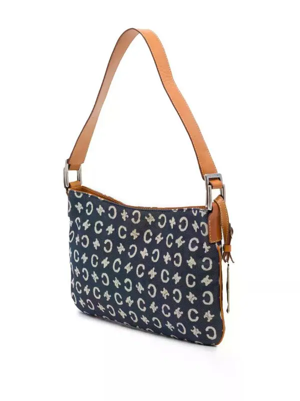 Celine 2000 C Macadam Denim Shoulder Bag