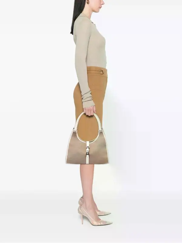 Gucci 2000-2015 Canvas Jackie Bardot Shoulder Bag