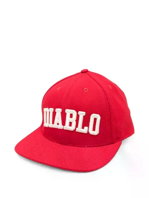 WILLY CHAVARRIA Embroidered Flat-peak Cap