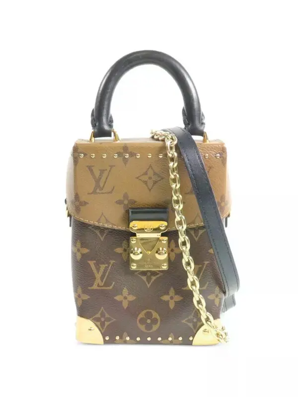 LOUIS VUITTON Monogram Reverse Camera Box Shoulder Bag - Brown