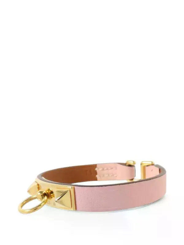 Hermès 2022 Mini Rivale Leather Bracelet