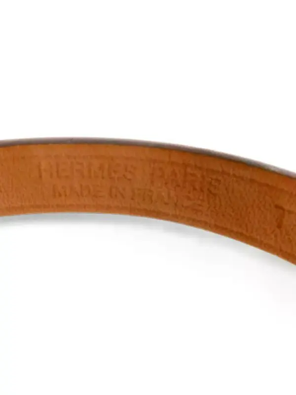 Hermès 2022 Mini Rivale Leather Bracelet