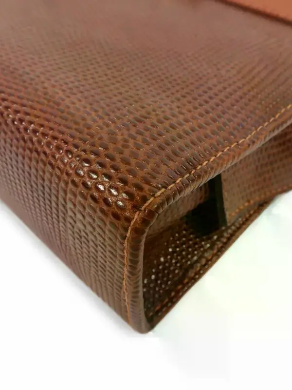 FERRAGAMO Vara Ribbon-detail Mini Leather Clutch Bag