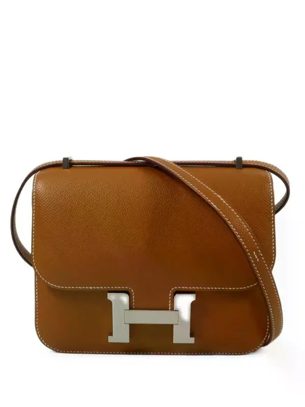 Hermès 2021 Mini Constance Epsom Cross Body Bag - Brown