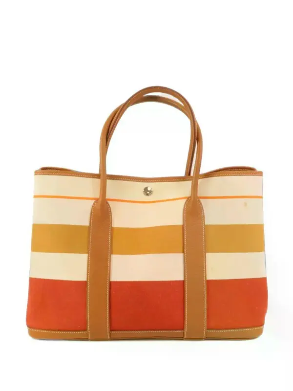 Hermès Garden Party Pm Canvas Tote Bag - Brown