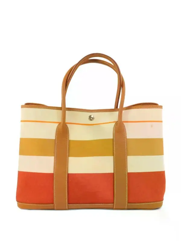 Hermès Garden Party Pm Canvas Tote Bag - Brown