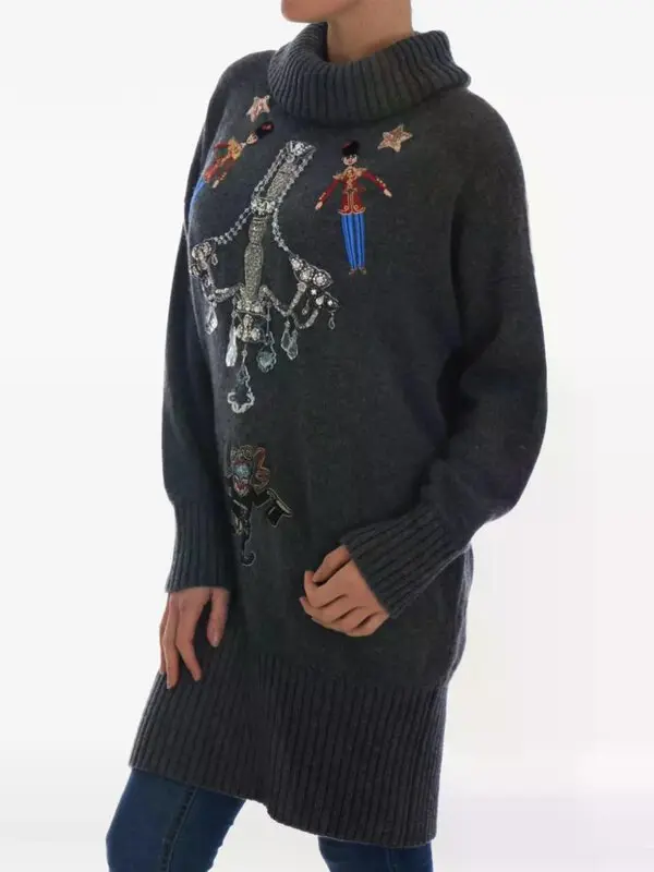 Dolce & Gabbana Embroidered Crystal-embellished Sweater