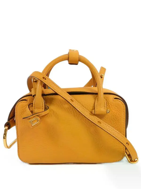 Delvaux Cool Box Nano Mini Leather Tote Bag - Yellow