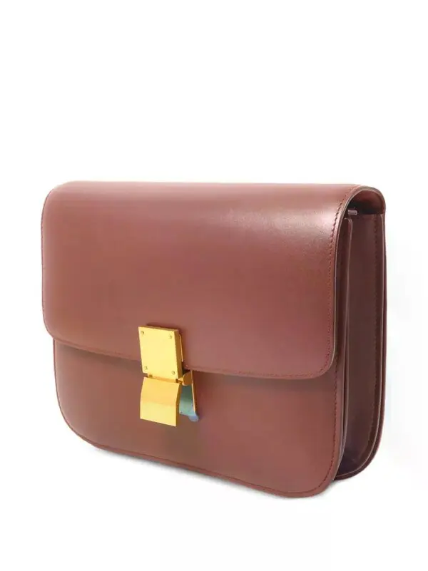 Celine Medium Classic Box Shoulder Bag - Red