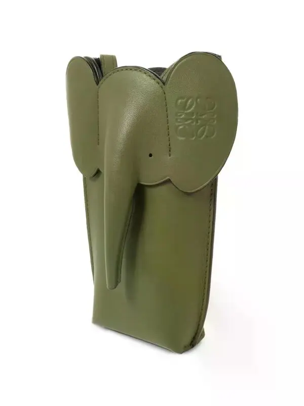 Loewe Elephant Pocket Shoulder Bag - Green