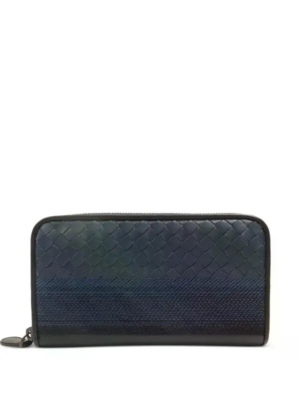 Bottega Veneta Intrecciato Long Wallet - Black