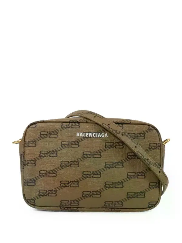 Balenciaga Bb Monogram Camera Bag - Brown
