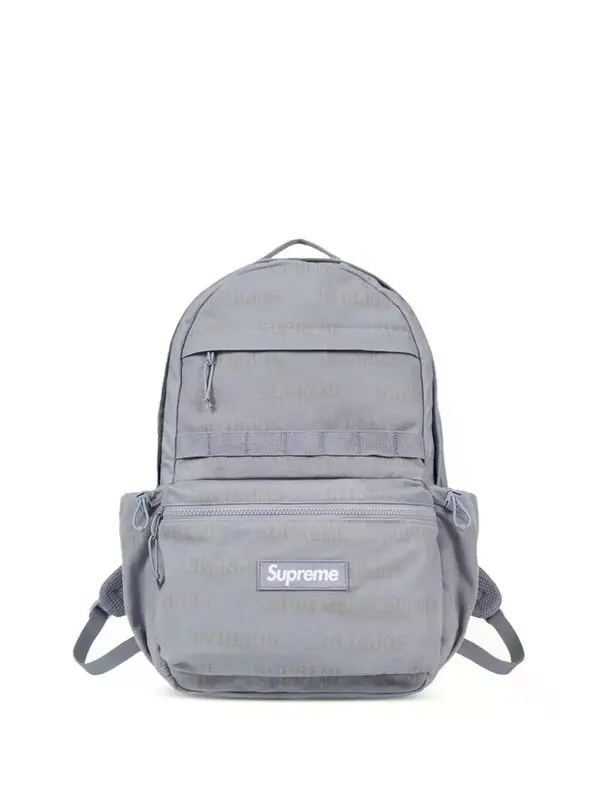 Supreme Logo-jacquard Backpack - Grey