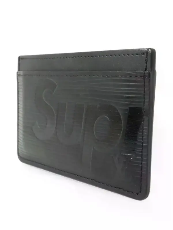 LOUIS VUITTON X Supreme Epi Card Holder - Black