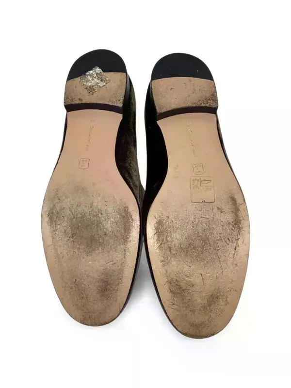 GIANVITO ROSSI Slip-on Velvet Loafers