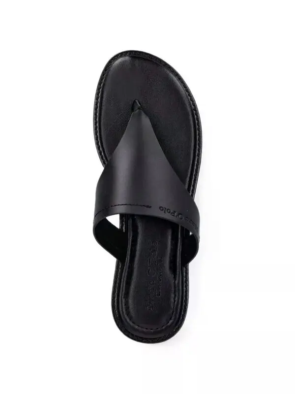 Marc O'polo Logo-debossed Leather Sandals