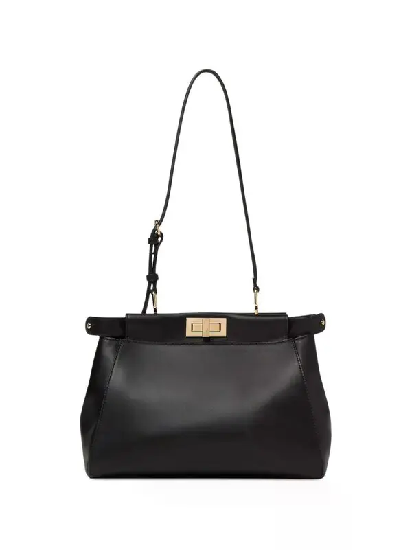 Fendi Peekaboo Shoulder Bag - Black
