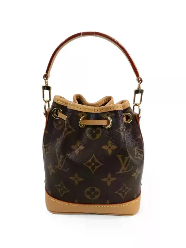 LOUIS VUITTON Nano Noe Monogram Canvas Tote Bag