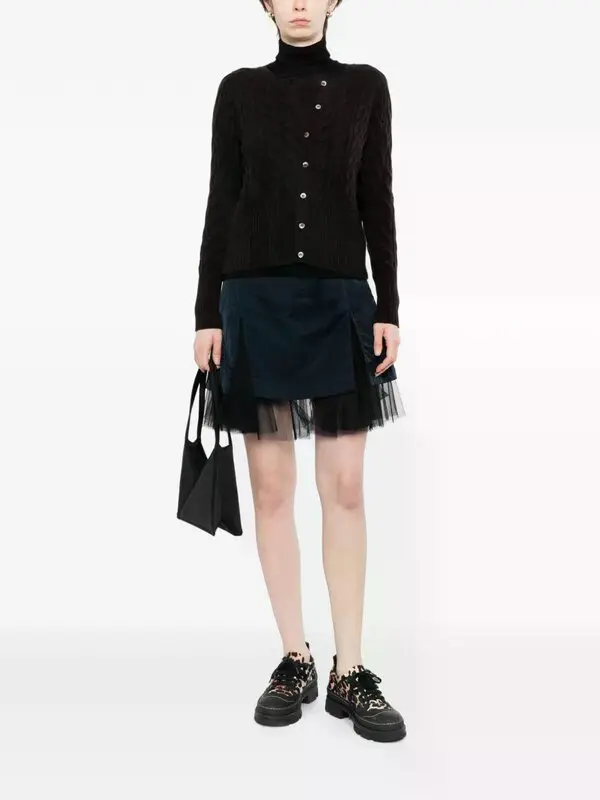 N.peal Myla Cable-knit Cardigan