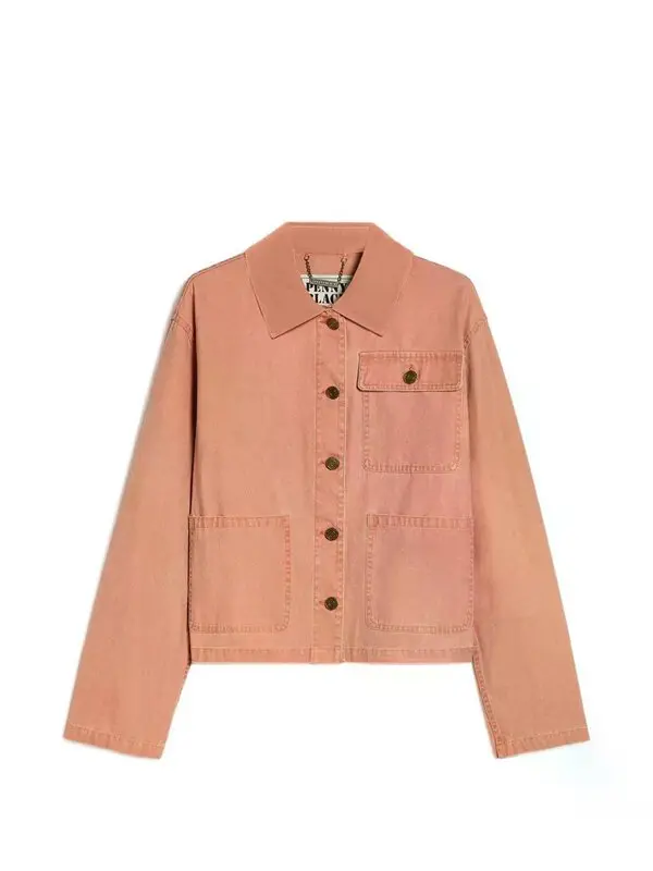 PENNYBLACK Button-up Patch-pocket Denim Jacket - Pink