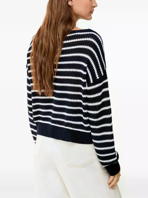 PENNYBLACK Horizontal-stripe Drop-shoulder Sweater