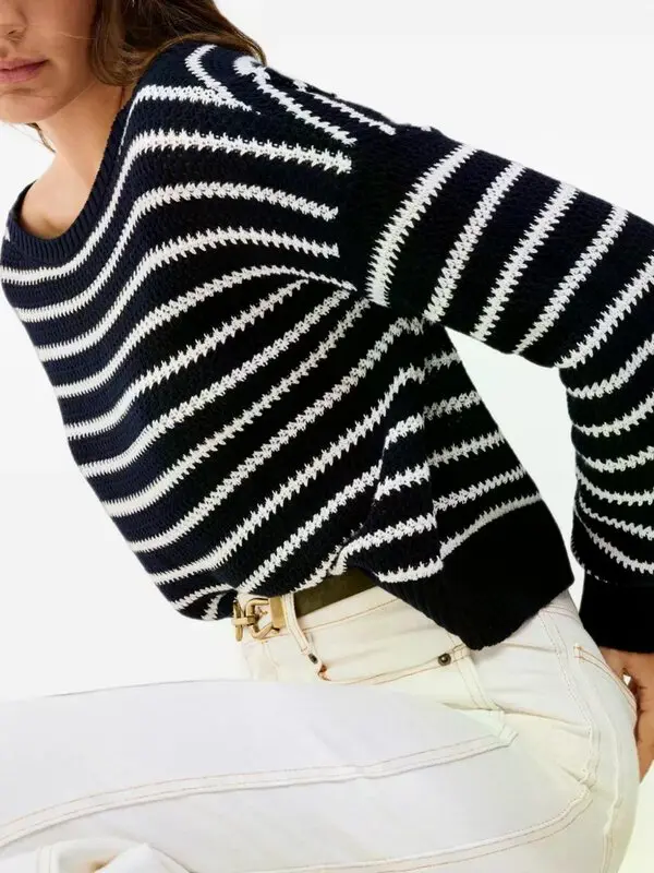 PENNYBLACK Horizontal-stripe Drop-shoulder Sweater