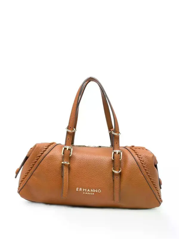 ERMANNO FIRENZE Small Logo-plaque Tote Bag - Brown