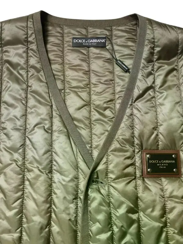 Dolce & Gabbana Logo-plaque Quilted Gilet