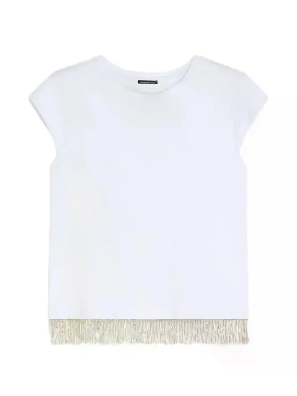 PENNYBLACK Fringe-trim Short-sleeve T-shirt