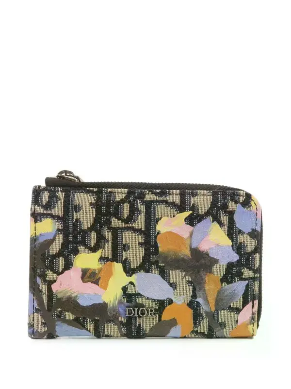 Dior X Alex Foxton Oblique Coin Pouch - Neutrals